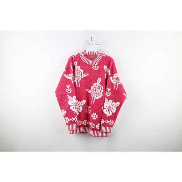 Vintage | Sweaters | Vintage 9s Country Primitive Womens Xl Abstract ...